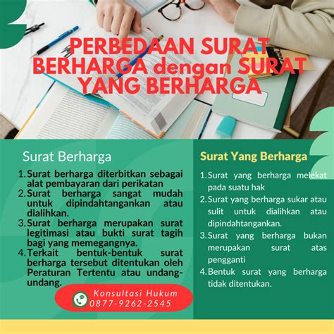 Perbedaan Surat Berharga Dengan Surat Yang Berharga
