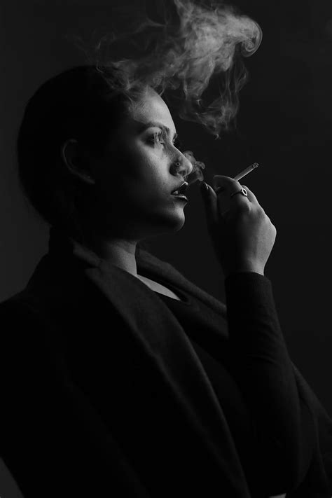 Girl Smoking Cigarette Wallpaper