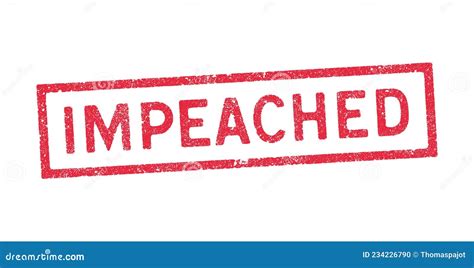 Impeached Red Stamp Vector Illustration 234226790