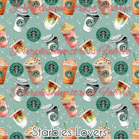 Starbies Lover Fabric Purpleseamstress Fabric