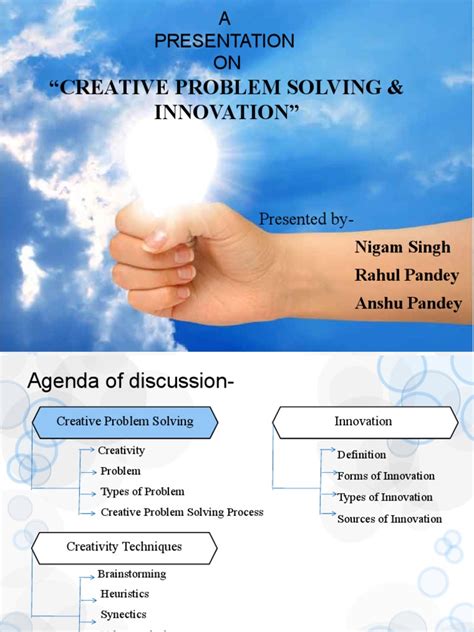 Creative Problem Solving And Innovation Presented By Nigam Singh Pdf
