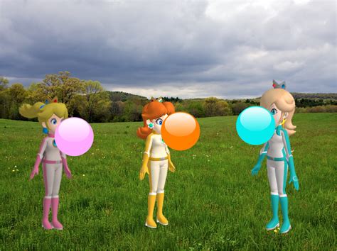 Peach Daisy And Rosalina Bubble Inflation Part 2 By Christitan16 On