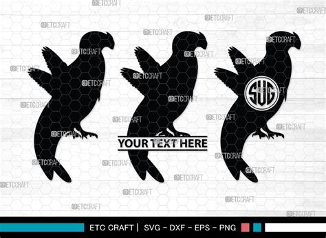 Eagle Monogram Eagle Silhouette Graphic By Pixel Elites · Creative Fabrica