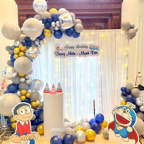 Set Trang Trí Chủ Đề Doraemon