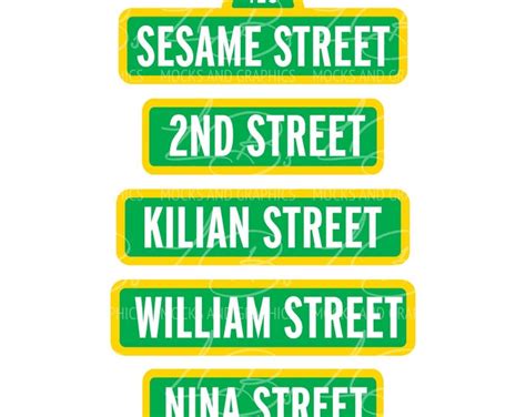 Custom Sesame Street Party Signs Custom Sesame Street Cake Toppers Etsy