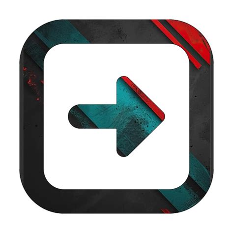 Premium Photo Arrow Alt Square Right Icon Diagonal Black Green Red
