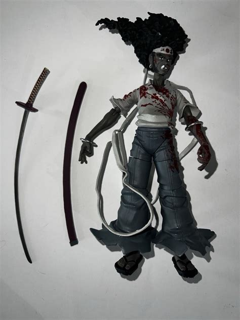 Afro Samurai Action Figure Rare Dc Unlimited Bloody Version Ebay