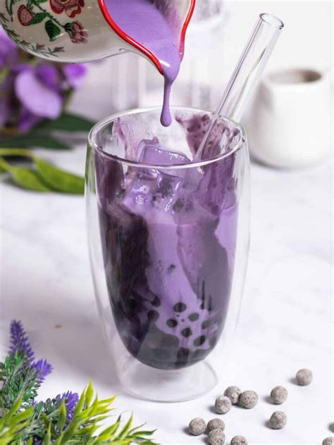 Ube Milk Tea Boba Ube Bubble Tea Sugaryums