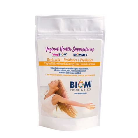 Vaginal Probiotic Suppository Natural Biom Probiotics