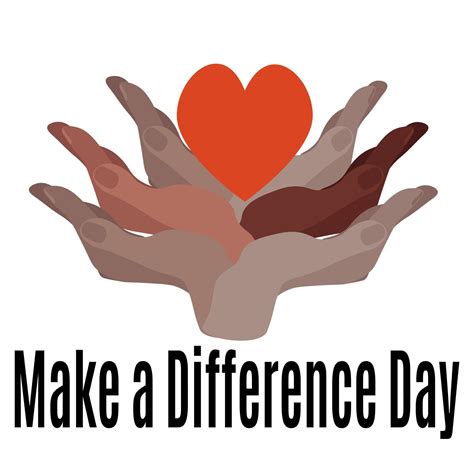 Make A Difference Day Idea For Banner Poster Flyer Or Postcard