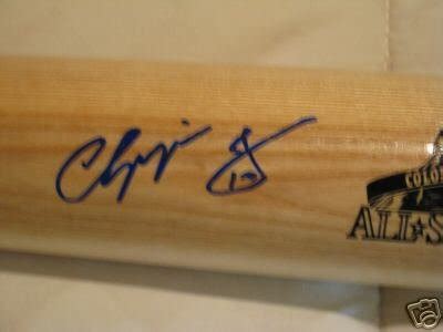 Chipper Jones Autographed 1998 All Star Game Ls Bat 32565720