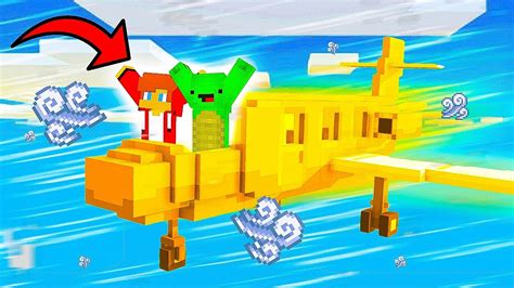 What Happens If Mikey And Jj Fly With Planes In Minecraft Plane Build