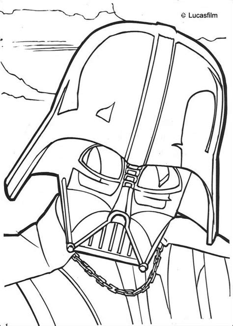 Darth Vader Mask Coloring Pages 5667507