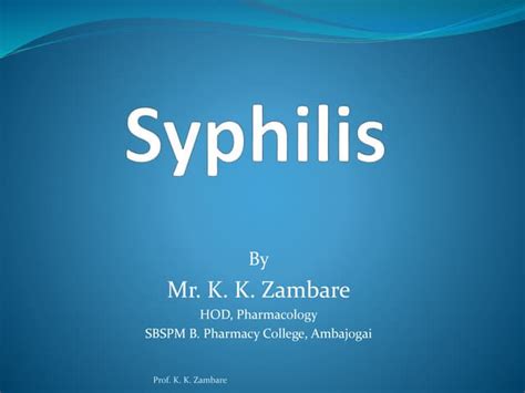 Syphilis Pptx