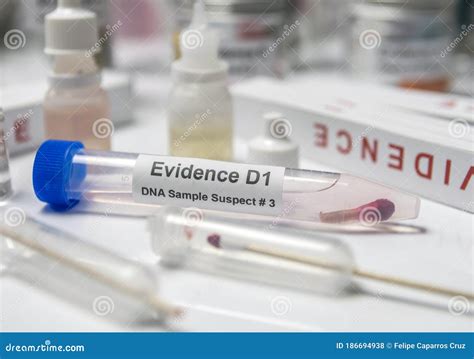 Hematological Analysis With Forensic Test Kit In A Murder In A Crime