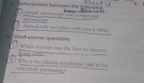 C Differentiate Between The Following Simple Microscope And Compound Mi