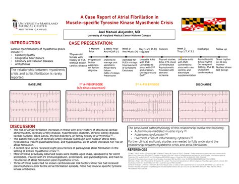 Pdf A Case Report Of Atrial Fibrillation In Muscle Specific Tyrosine
