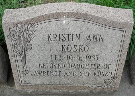 Kristin Ann Kosko 1985 1985 Find A Grave Memorial