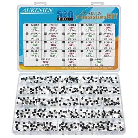 23 Valeur Transistor Kit Bjt Pnp Npn Transistors A1015 A733 C945 C1815