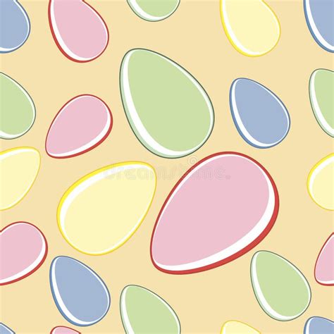 Easter Eggs On A Background Seamless Texture Stock Vector