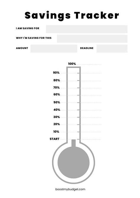 17 Free Savings Tracker Printables To Crush Your Savings Goals Boost