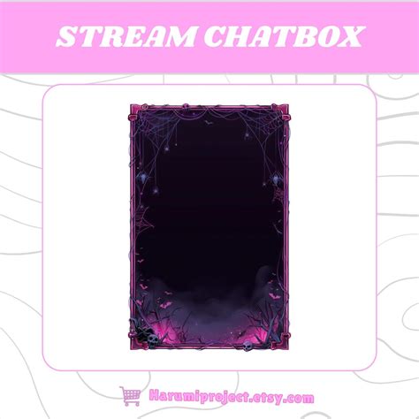 Nocturnia Chatbox Cute Chat Box Streamers Chatbox Overlay Chat Box