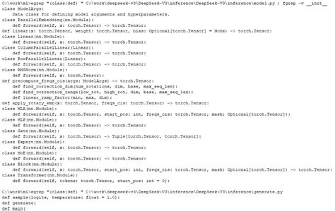 Examining Deepseek V3 Python Source Code