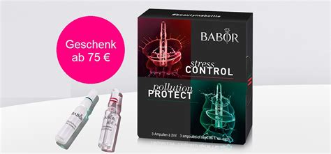 Geschenk Babor Ampullenset Stress Control And Pollution Protect Zu Jeder Bestellung Ab 75 Euro