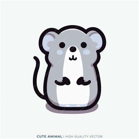 Premium Vector Tiny Mouse Cute Animal Vector Illustration