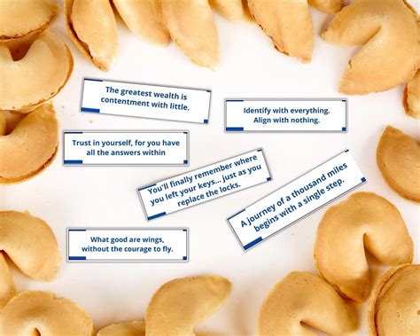 Printable Fortune Cookie Fortunes Funny Inspirational Quotes Pdf Etsy