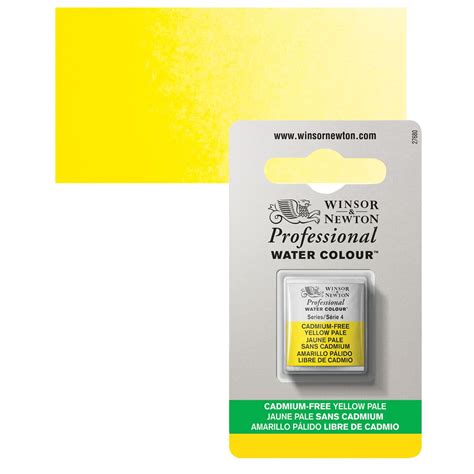 Winsor And Newton Artists Watercolor Cadmium Free Yellow Pale Half