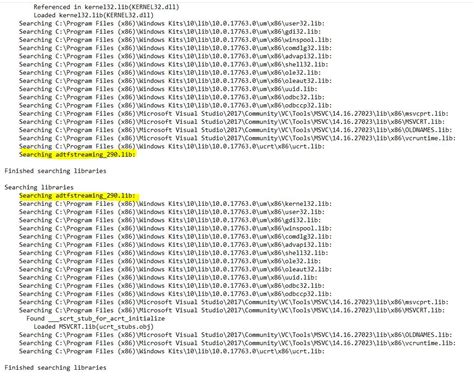 C Linking A Library Fails With Link1181 On Vs17 Stack Overflow