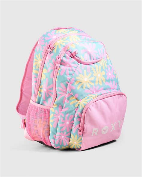 Roxy Shadow Shell Printed Backpack In Coastal Shade Flipper Free