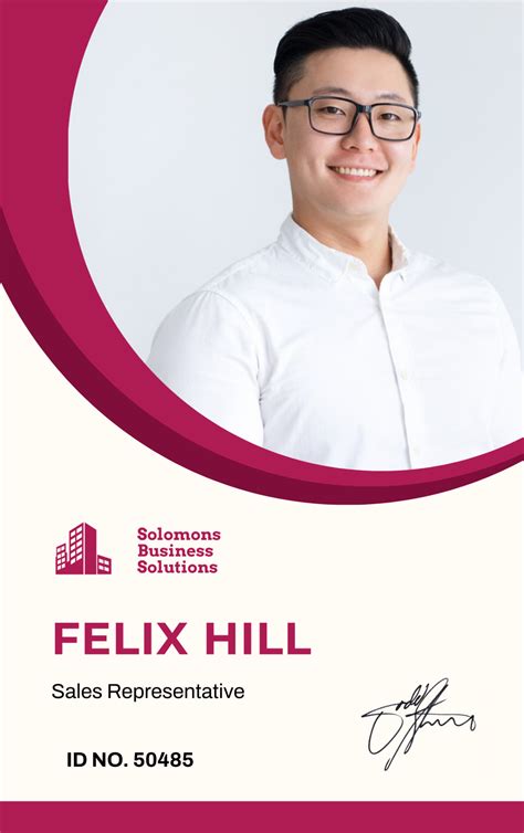 Free Diy Id Card Template To Edit Online