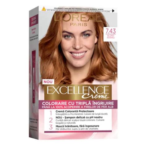 Vopsea De Par Permanenta Loreal Paris Excellence Creme 743 Blond