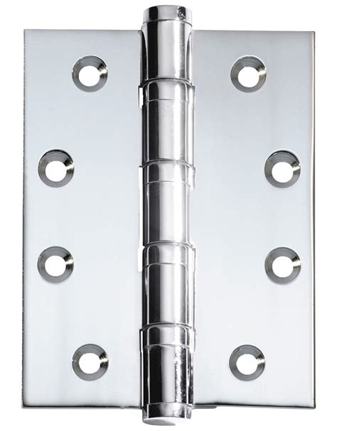 Ball Bearing Hinge H100xw75mm Polished Chrome Iver