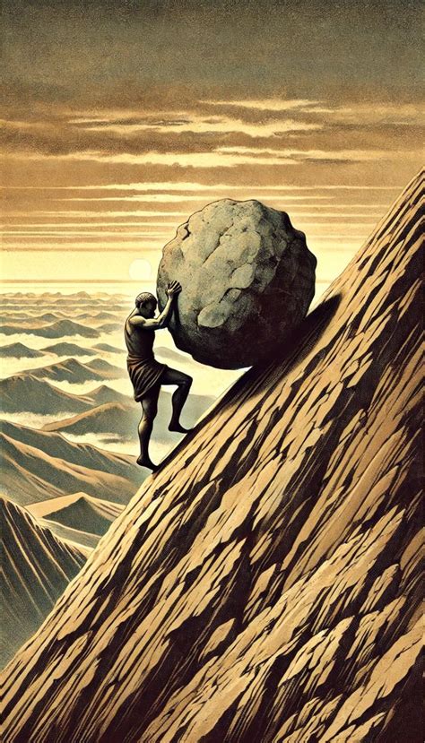 We Must Imagine Sisyphus Happy” In The Myth Of Sisyphus 💭🌄 Myths