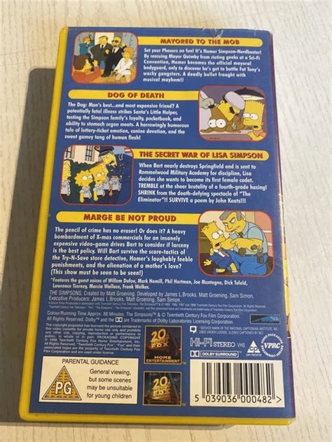 The Simpsons Bart Wars Animated Vhs Sur 1999 1 96 Picclick Au