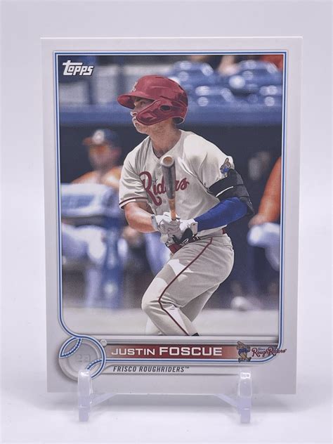 Justin Foscue 2022 Topps Pro Debut Base Set Pd 27 Frisco Roughriders Ebay