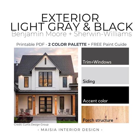 Modern Farmhouse Exterior House Paint Exterior Color Scheme Paint Color
