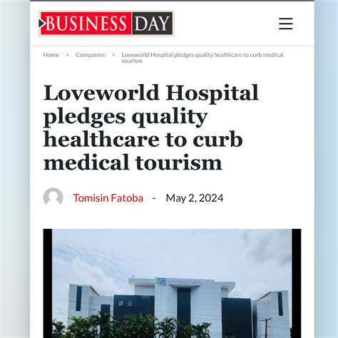 Instagram Photo By Loveworld Medical Centre • Jun 28 2024 At 148 Pm