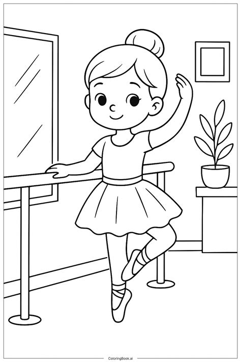 Página Para Colorear De Un Niño Bailando Ballet Cómo Dibujar Una