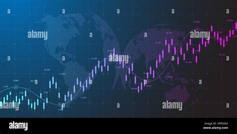 Financial Data Graph Chart Background Business Background With