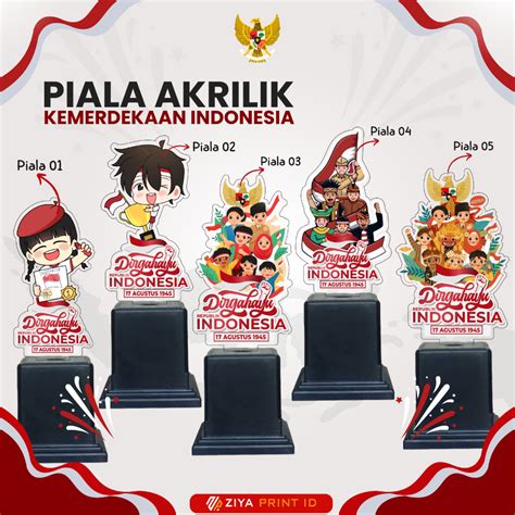 Jual Piala Akrilik Kemerdekaan Indonesia Lomba 17 Agustus Hut Ri