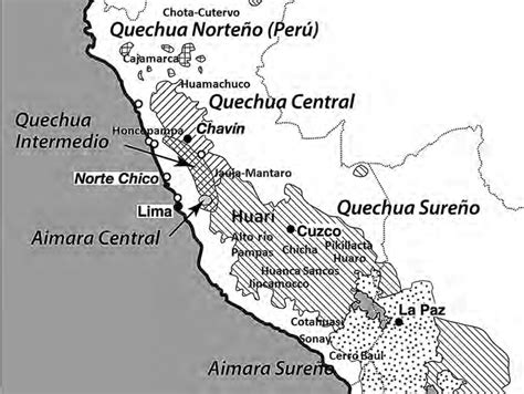 Distribución Reciente De Las Variantes Del Quechua En El Perú Con La