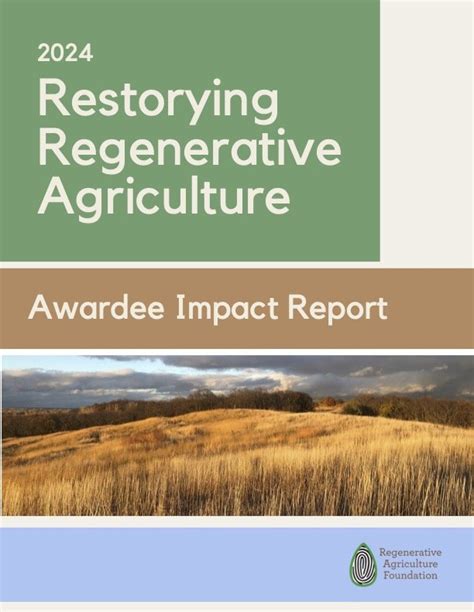 2024 Restorying Regenerative Agriculture Impact Report Regenerative
