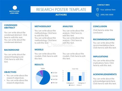 Research Poster Template Slide With Multiple Sections Slidemodel