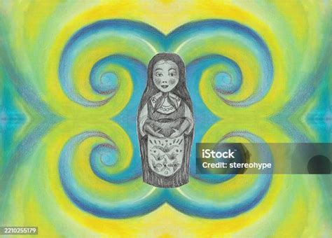 Infinity Hostess Russian Doll Stock Illustration Download Image Now