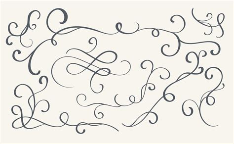 Decorative Swirly Lines Vector Art Icons And Graphics For Free Download
