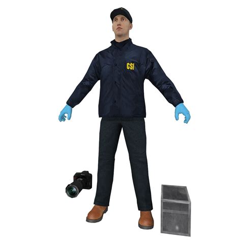 Agente Csi V1 Modelo 3d 69 Max Fbx Free3d